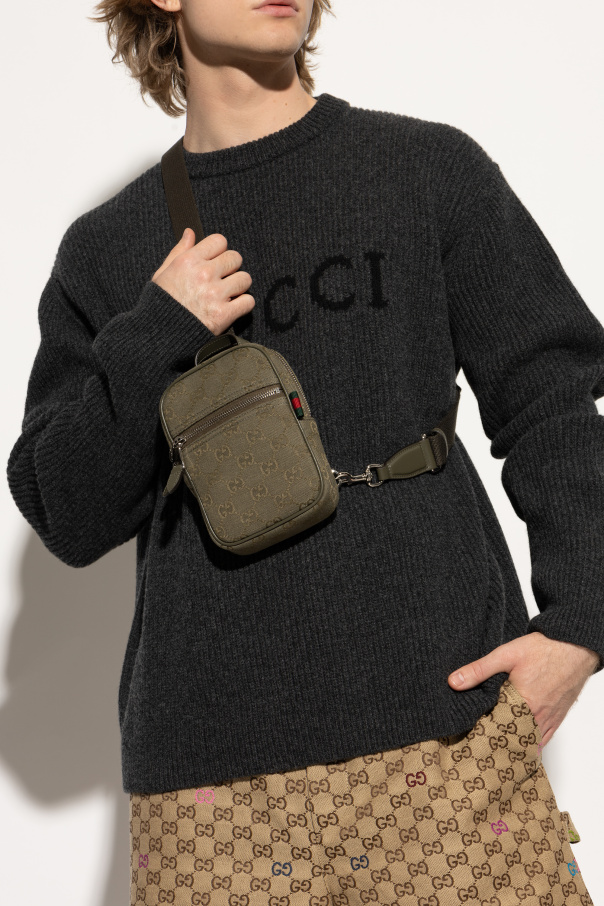 Zielony Torba na ramię ze wzorem `GG` Gucci - Vitkac Polska